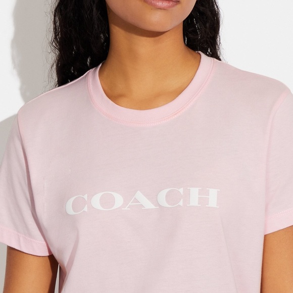 Coach | Tops | Coach Baby Pink T Shirt | Poshmark